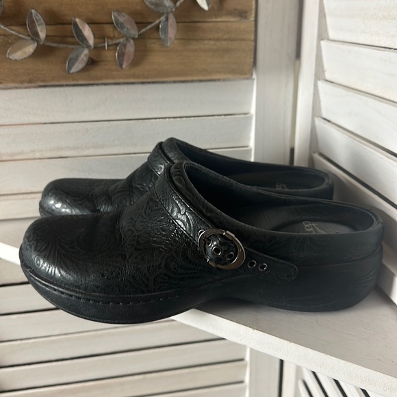 Dansko | Shoes | Dansko Black Floral Tooled Clogs | Poshmark